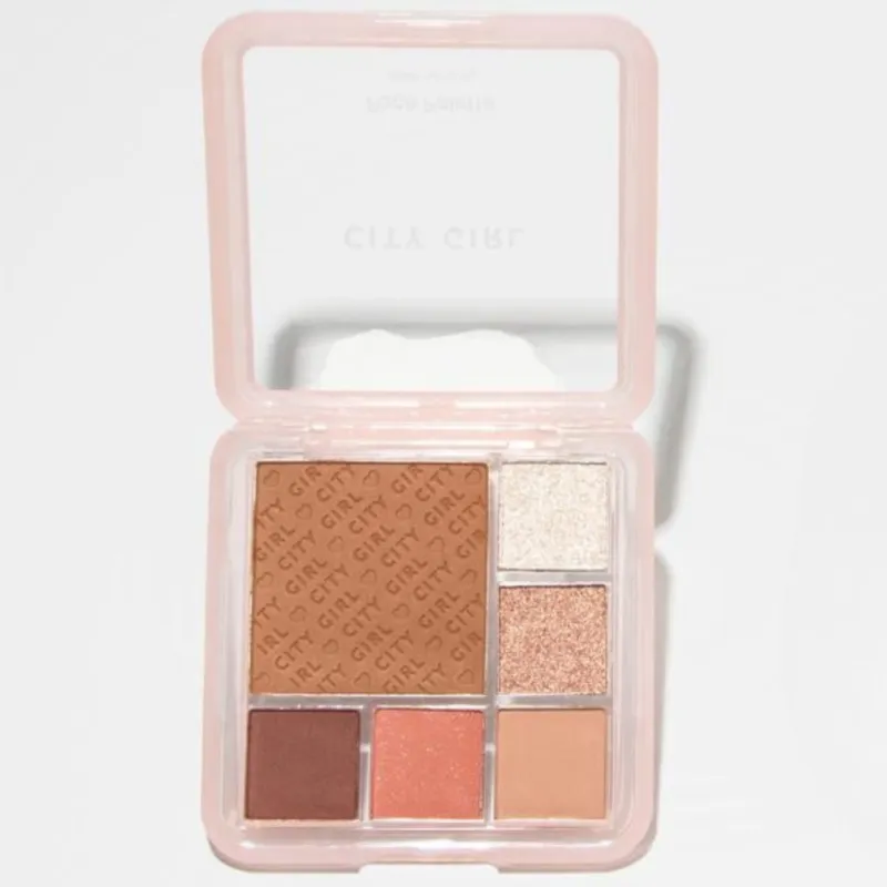PALETA FACE, (RUBOR, CONTORNO, ILIMINADOR Y SOMBRAS) CITY GIRL RL-12166 ...