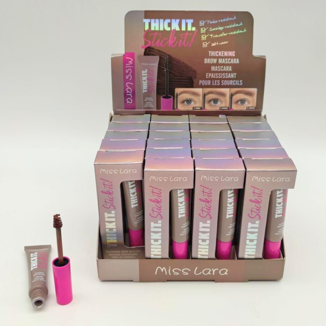 MASCARA MARRÓN PARA CEJAS Y PESTAÑAS MISS LARA MS-143*720 - City Fashion